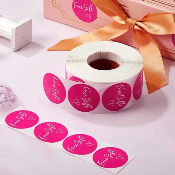 Office | 50 Pieces Free Gift Stickers Hot Pink | Poshmark